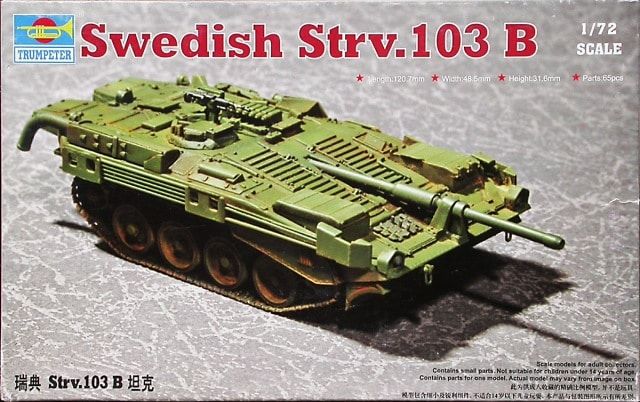 Strv 103B 1/72, Plastbyggsatser i Militär